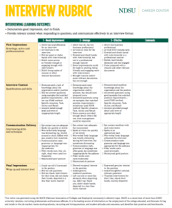 Job Interview Rubrics – paulfox.blog